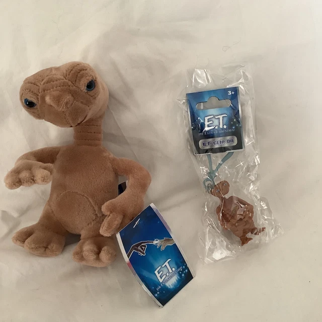 6 INCH ET Soft Toy And Clip On Figure Fm ET The Extraterrestrial Bnwt £ ...