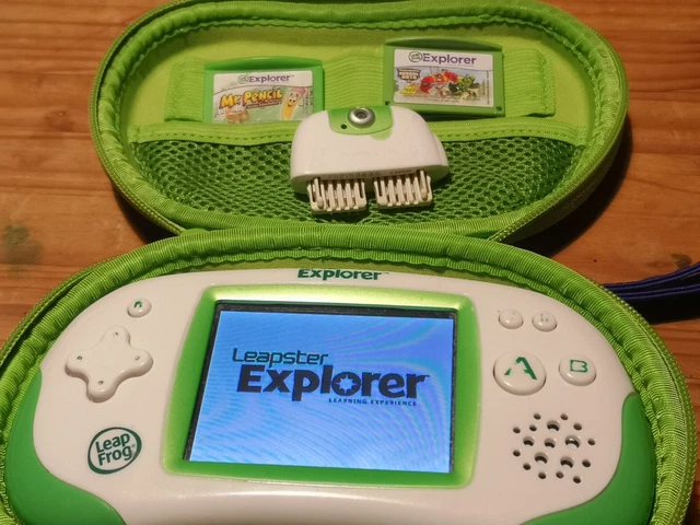 LEAPFROG LEAPSTER EXPLORER Console With 2 Games, Camera And Carry Case ...
