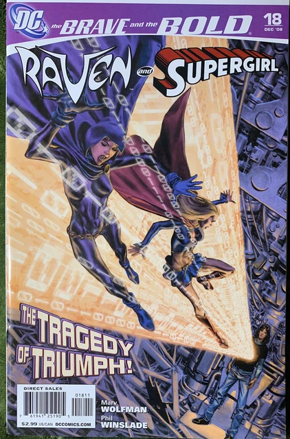 SUPERGIRL & RAVEN Brave and the Bold #18 (2008) quasi nuovo 9,4 dc ...
