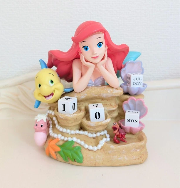 DISNEY ARIEL PERPETUAL Calendar Figure Little Mermaid Japan Store ...
