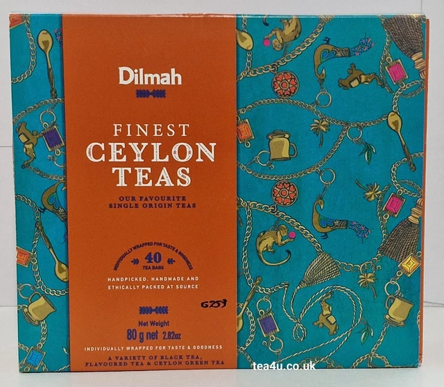 DILMAH FINEST CEYLON Tea Our Favourite Single Origin Teas 40 Tea Bags £ ...