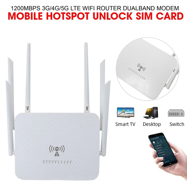 3G/4G LTE WIFI Router Dualband Modem Mobile Hotspot Unlock SIM Card ...