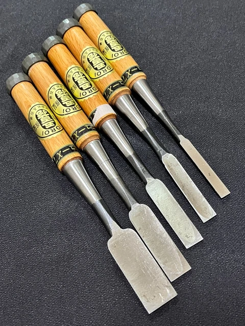 IYOROI OIRE NOMI Japanese Bench chisels Set of 5 for Engineered Wood ...