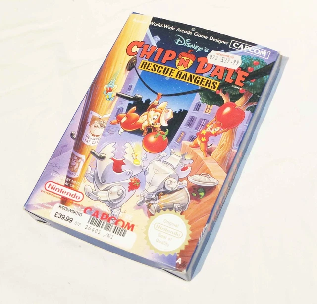 DISNEY'S CHIP N Dale Nintendo Entertainment System NES en boîte PAL ...