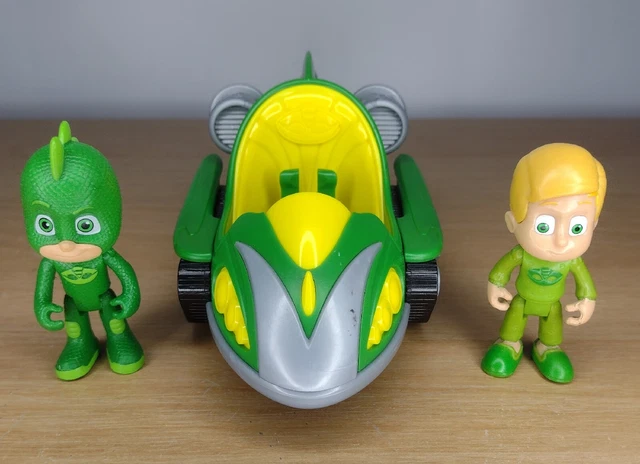 PJ MASKS GREG Car With Greg And Gekko Figures Fantastic Condition. £16. ...