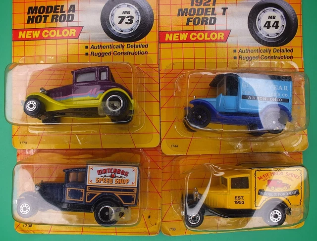 MATCHBOX MODEL A Hot Rod MB38 Model A Truck 1921 Model T Ford Lot of 4 ...