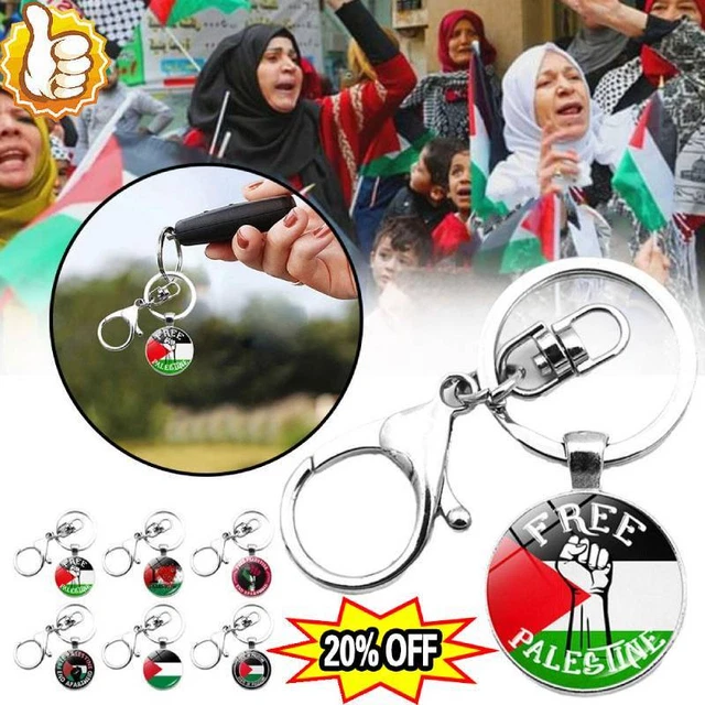 FREE PALESTINE END Apartheid - Palestine Flag Keyring Key Chain Pendant ...