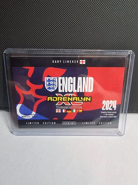 PANINI ENGLAND ADRENALYN XL 2024 GARY LINEKER Signature Limited Edition ...