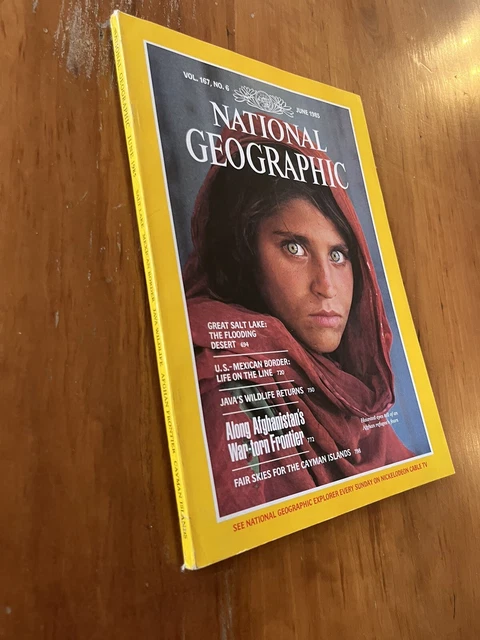 NATIONAL GEOGRAPHIC MAGAZINE June 1985 Iconic Afghan Teen Steve McCurry ...