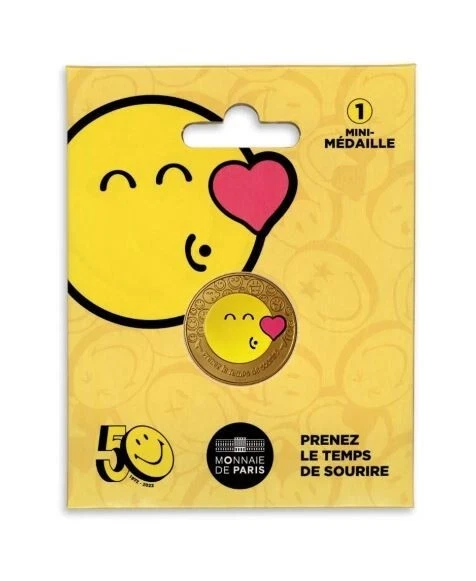 MINI-MÉDAILLE MONNAIE DE Paris Smiley 2022 EUR 5,00 - PicClick FR