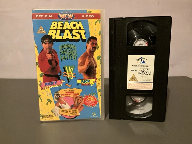 WCW - BEACH Blast 1992 - PAL UK VHS Video - Wrestling WWE WWF TNA AEW ...