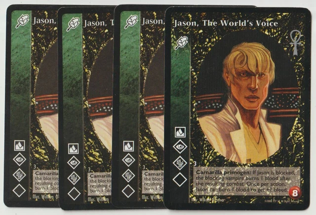 JASON, THE WORLD'S Voice x4 - Malkavian / Group3 Vampire VTES V:TES EUR ...