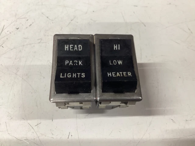 VINTAGE SWITCHES HEAD PARK LIGHT & HEATER Switch MG LUCAS PANTERA ...