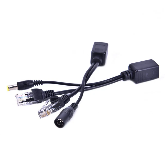 PASSIVE POWER OVER Ethernet Adapter POE Cable Splitter Injector For IP ...