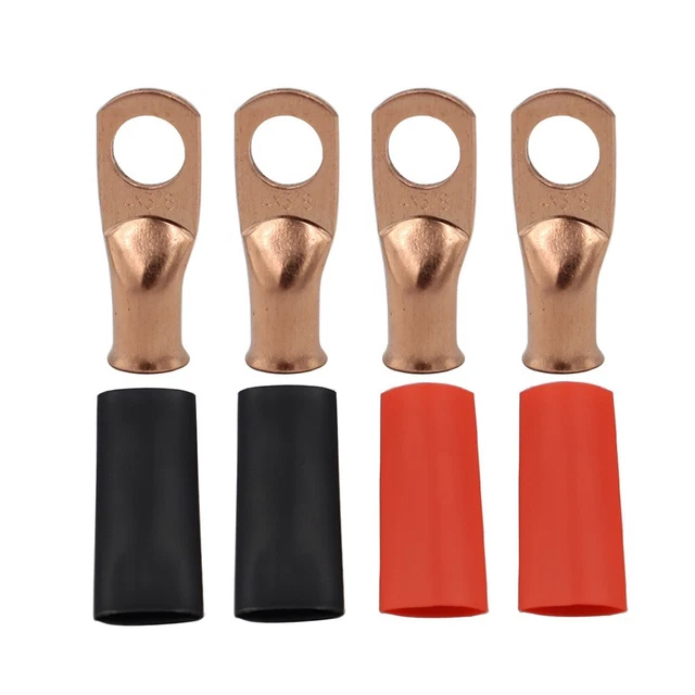 WIRE LUGS COPPER Cable Lugs Battery Terminal Connector Cold Compression ...
