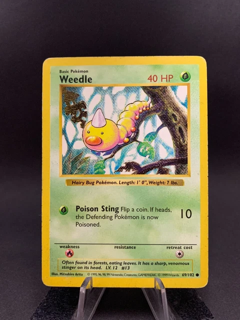 POKÉMON CARDS - SHADOWLESS Base Set - Weedle -69/102 - WOTC EUR 6,46 ...