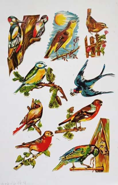 OBLATEN GLANZBILDER POESIE Lackbilder Stammbuchbilder, Vögel EAS 3147 EUR 1,00 - PicClick DE