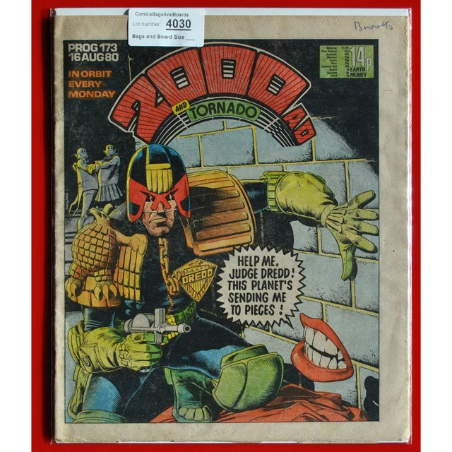 2000AD PROG 173 Judge Dredd Judge Child Tornado Comic 1 8 80 UK 1980 ...
