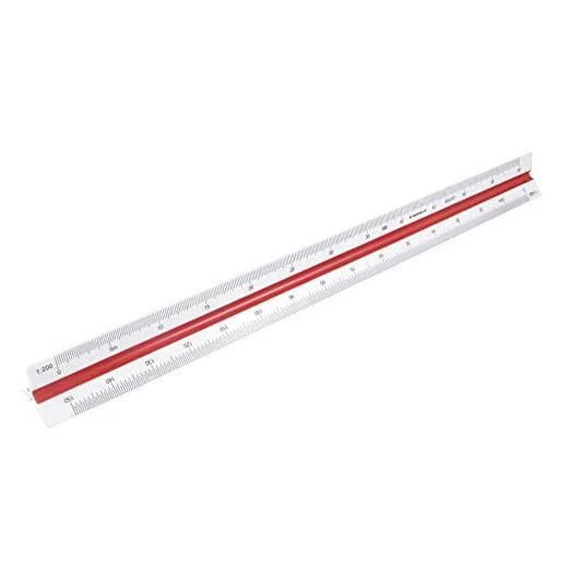 12 INCH TRIANGULAR Engineering Scale Ruler 1:100, 1:200, 1:250, 1:300 ...