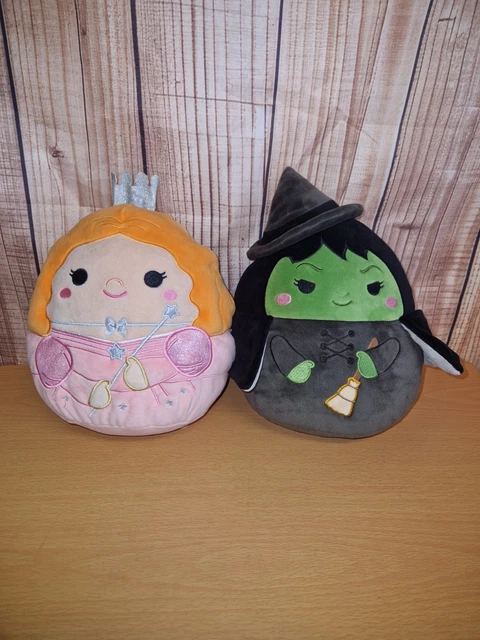 SQUISHMALLOWS WIZARD OF Oz 8” Elphaba & Glinda The Wicked & Good Witch ...