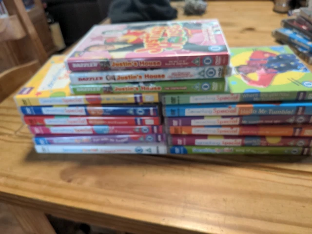 SOMETHING SPECIAL MR Tumble Region 2 DVDs x 12 .Cbeebies Plus Justins ...