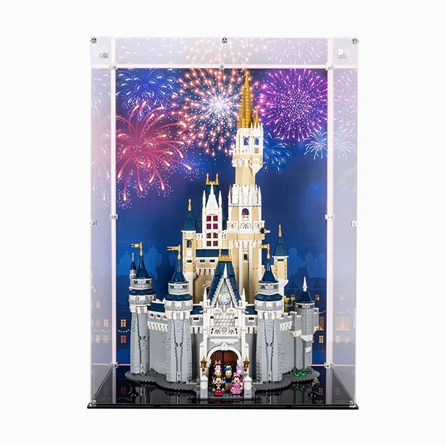 LEGO® 71040 THE Disney Castle Display Case background Black or White ...