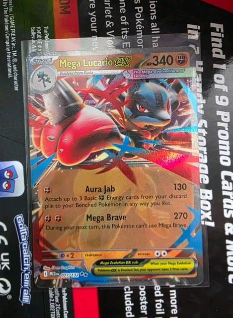 POKEMON TCG MEGA Evolution Mega Lucario ex 077/132 English NM $13.75 - PicClick CA
