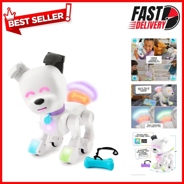 INTERACTIVE ROBOT DOG with LED Lights & 200+ Sounds - App Connected for ...
