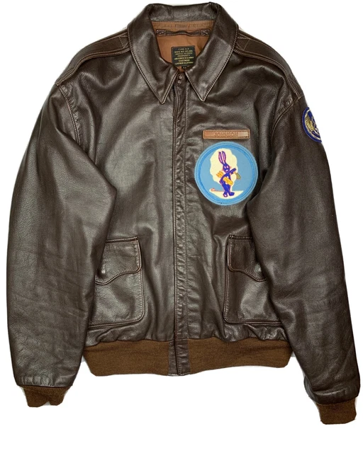 EASTMAN LEATHER TYPE A2 WW2 Pilots USAAF Flight Jacket 8th Airforce £ ...