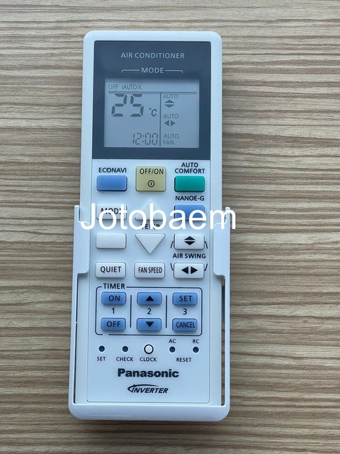 AIR CONDITIONER REMOTE Control for Panasonic A75C07480, 07480 + WALL ...