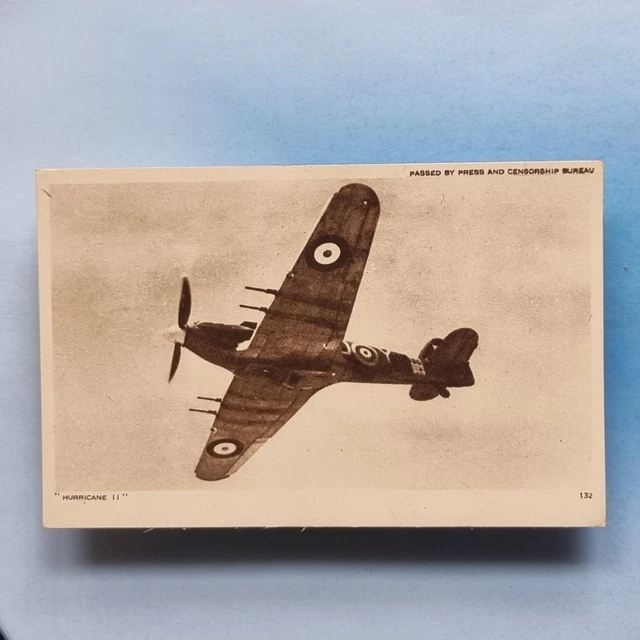 RAF WW2 AIRCRAFT Postcard C1940 Fighter Battle Of Britain Hawker ...