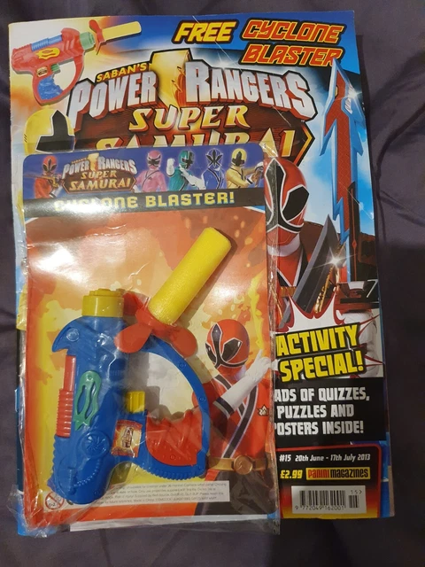 POWER RANGERS SAMURAI Magazine Issue 15 (With Cyclone Blaster Panni) £9 ...