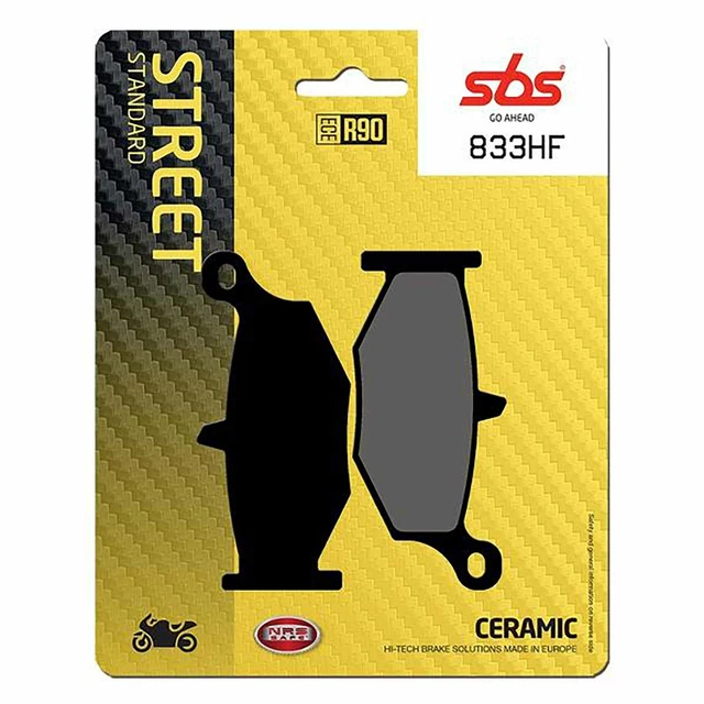 GSX R 750 Rad Cal K6 K7 SBS Rear Ceramic Brake Pads OE QUALITY 833HF ...