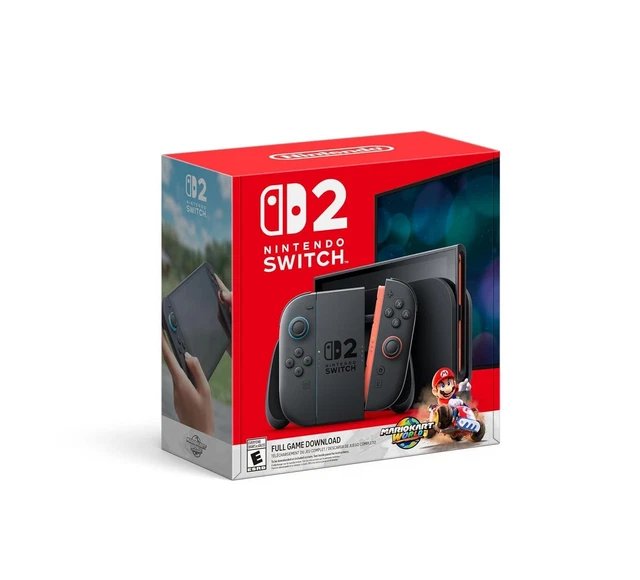 NINTENDO SWITCH 2 Console + Mario Kart World Game Bundle | Ready To ...