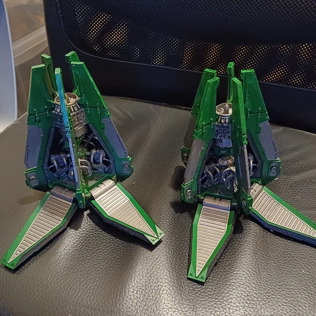 WARHAMMER 40K PAINTED salamanders space marine drop pods games workshop ...