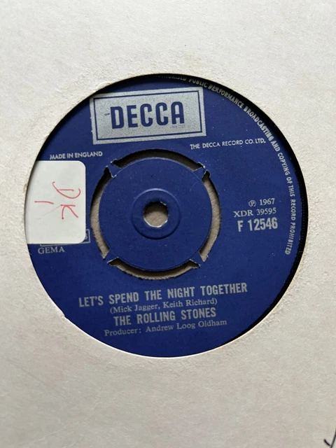 THE ROLLING STONES : Let's Spend The Night Together : UK Decca 7 ...