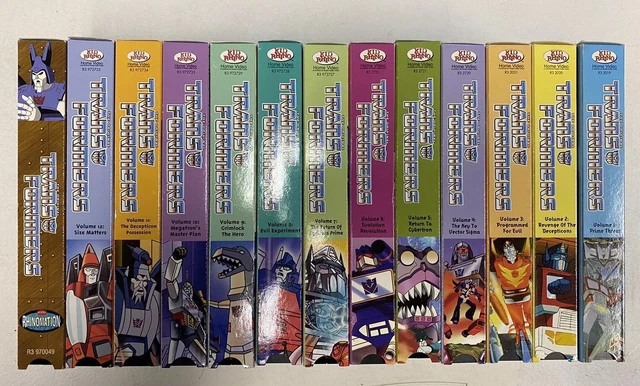 VINTAGE TRANSFORMERS VHS Tapes Lot Original Rhino 1-12 + Bonus VHS Set ...