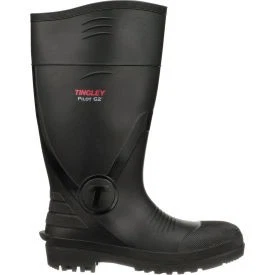 TINGLEY PILOT G2 Knee Boot Plain Toe 15""H Size 8 Black Tingley Rubber ...
