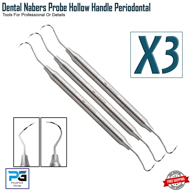 PROBE NABERS PERIODONTAL Probe Color Coded-Marking Examination Perio ...
