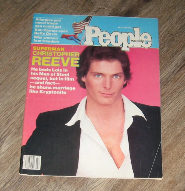 PEOPLE 1981 MAGAZINE Christopher Reeve KIM CARNES Bruce Sievers BETTE ...