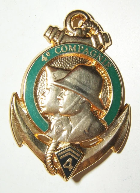 INSIGNE 4° REGIMENT D'INFANTERIE DE MARINE - 4° COMPAGNIE - Balme EUR ...