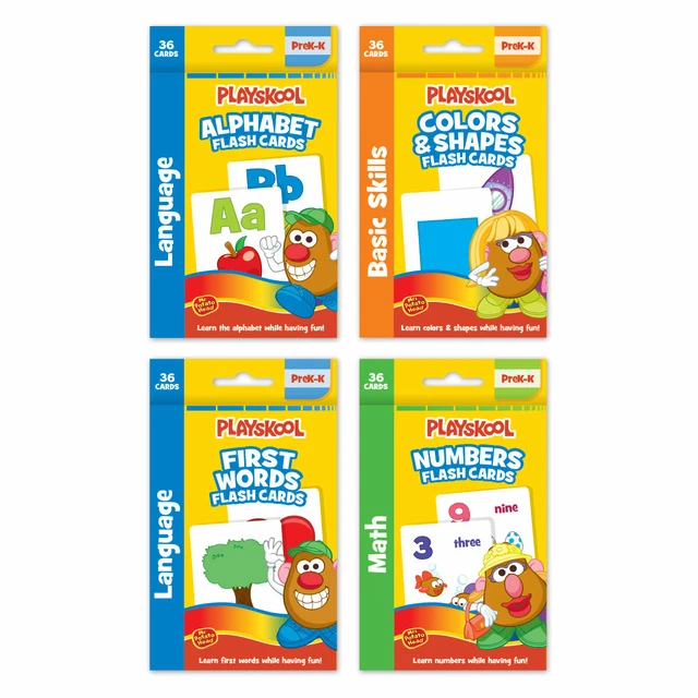 LOT OF FOUR! PlaysKool Pre-K Flash Cards- Potato Head £14.35 - PicClick UK