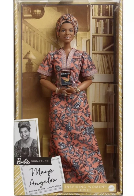 MATTEL BARBIE INSPIRING Women Series Maya Angelou NEW! Ships Fast In ...