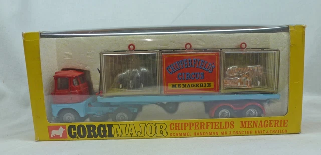 CORGI MAJOR TOYS 1139 Camion Scammell Handyman Chipperfields Circus ...