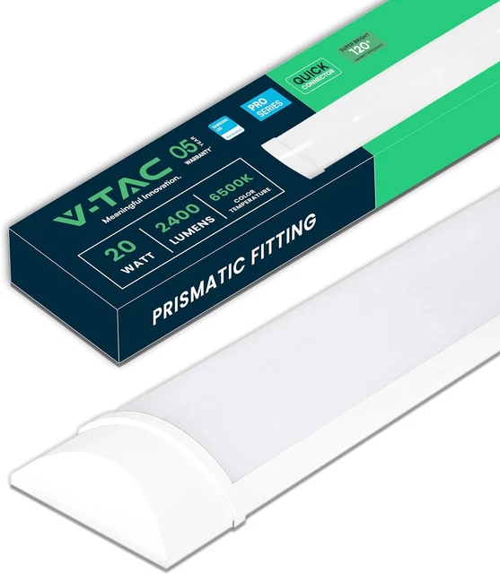 V-TAC PLAFONIERA LED Lineare da Soffitto 60 CM - 20W - Chip Samsung ...