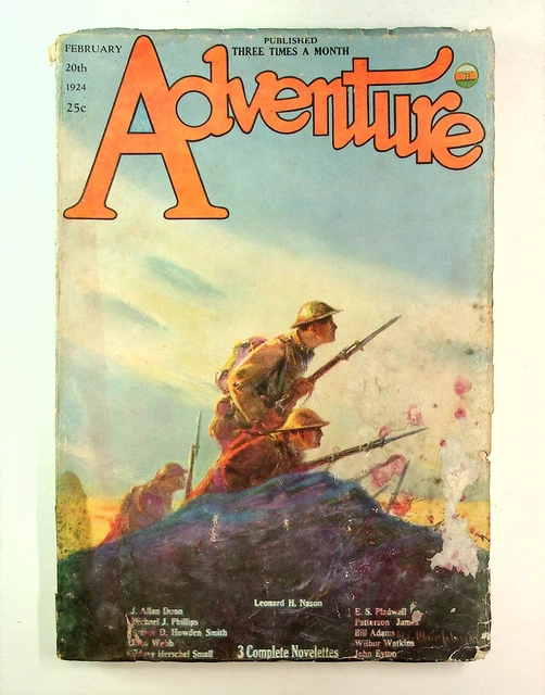 ADVENTURE PULP/MAGAZINE FEB 20 1924 Vol. 45 #2 PR Low Grade £7.21 ...