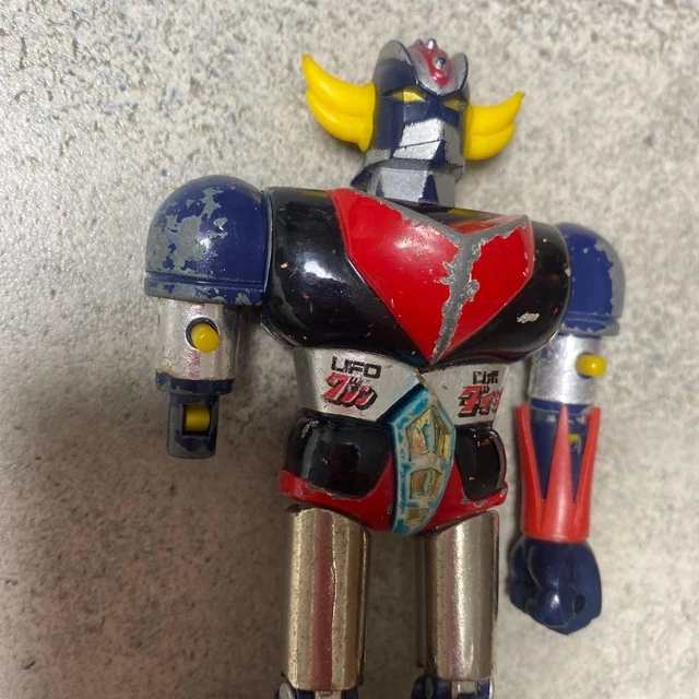 GRENDIZER UFO ROBOT Vintage Super Aleación Figura Raro Retro Dañado ...