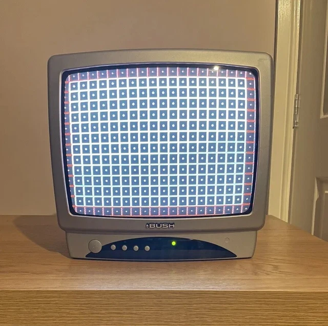 BUSH 14 INCH CRT Retro Gaming TV 240p RGB Scart Silver 1438SIL “NO ...
