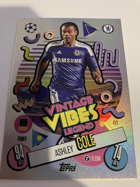 TOPPS MATCH ATTAX 2024 - 25 Card Ashley Cole Chelsea Vintage Vibes EUR ...
