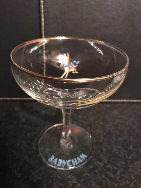 RARE BABYCHAM GLASS With Babycham And Banks’s Logo £15.00 - PicClick UK